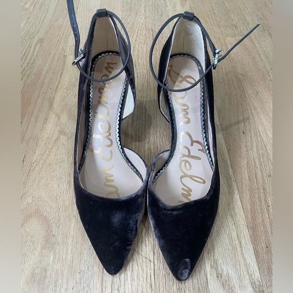 Sam Edelman | Shoes | Sam Edelman Brown Velvet Heels | Poshmark